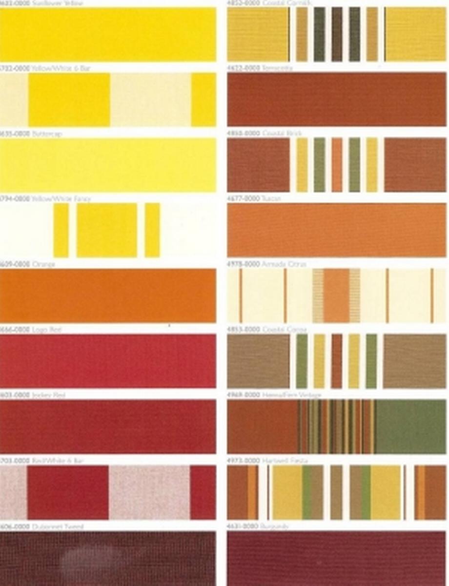Sample Fabric Colors & Patterns - Clanton's Quality Awning Co.