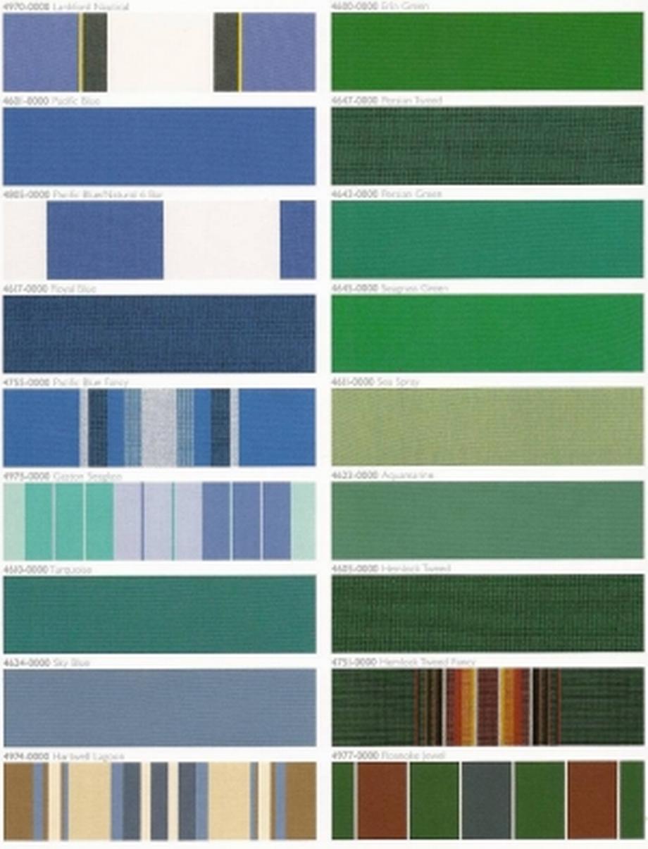 Sample Fabric Colors & Patterns - Clanton's Quality Awning Co.