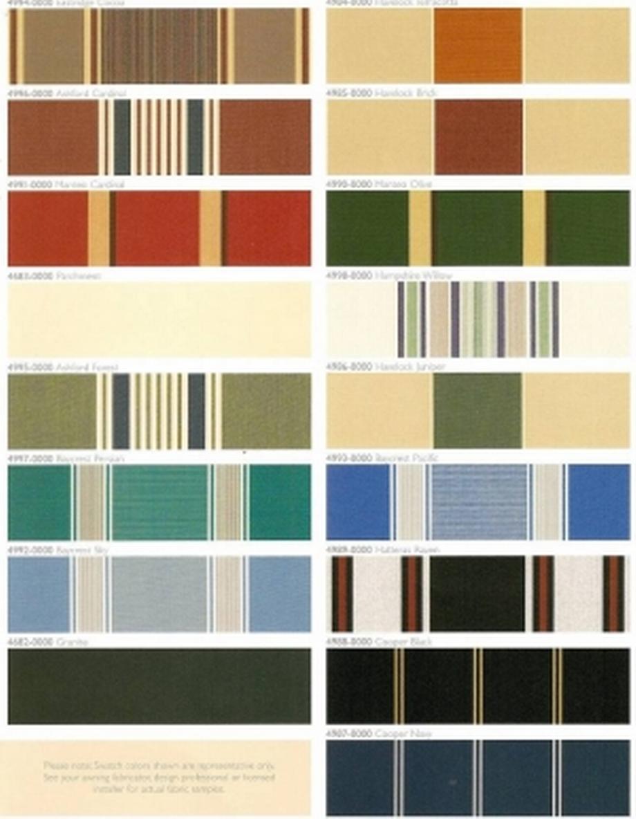 Sample Fabric Colors & Patterns - Clanton's Quality Awning Co.