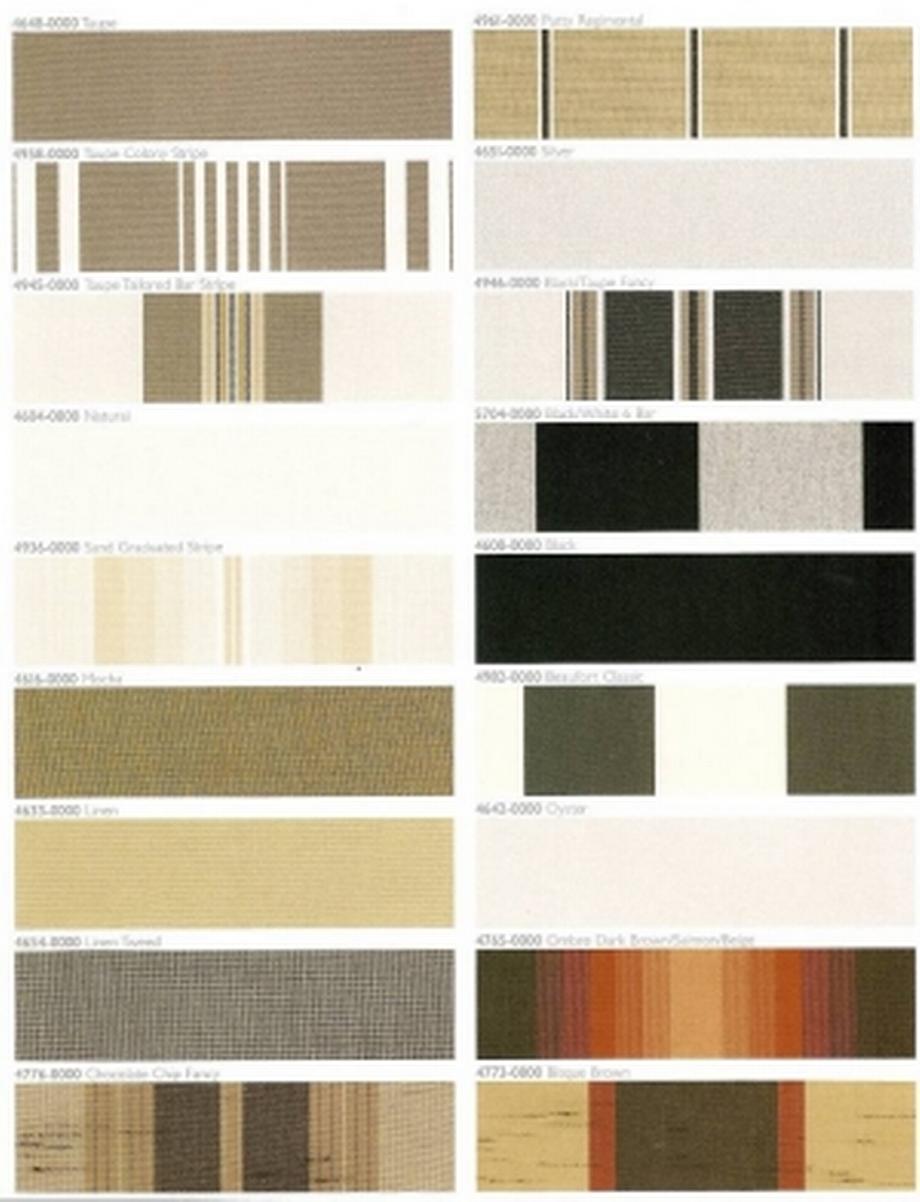Sample Fabric Colors & Patterns - Clanton's Quality Awning Co.
